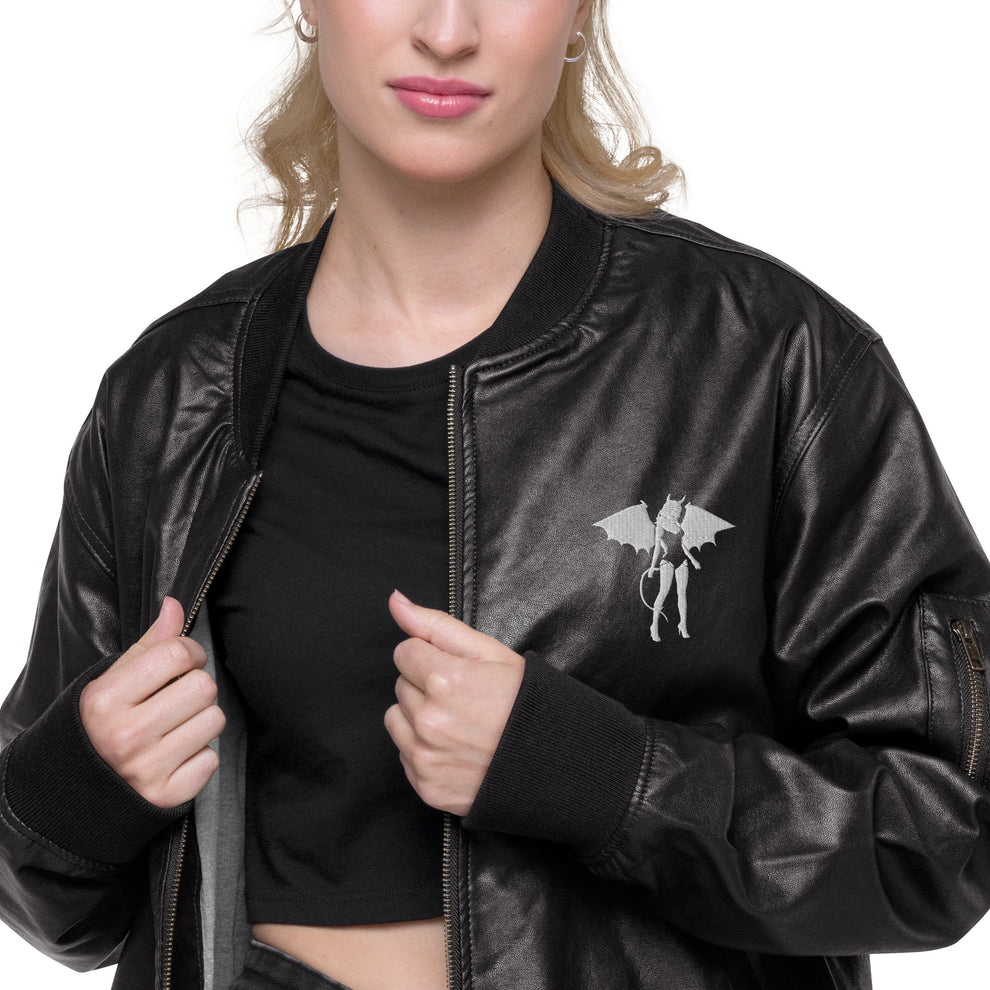 Donny's Devil Leather Bomber Jacket – Donny's Angel